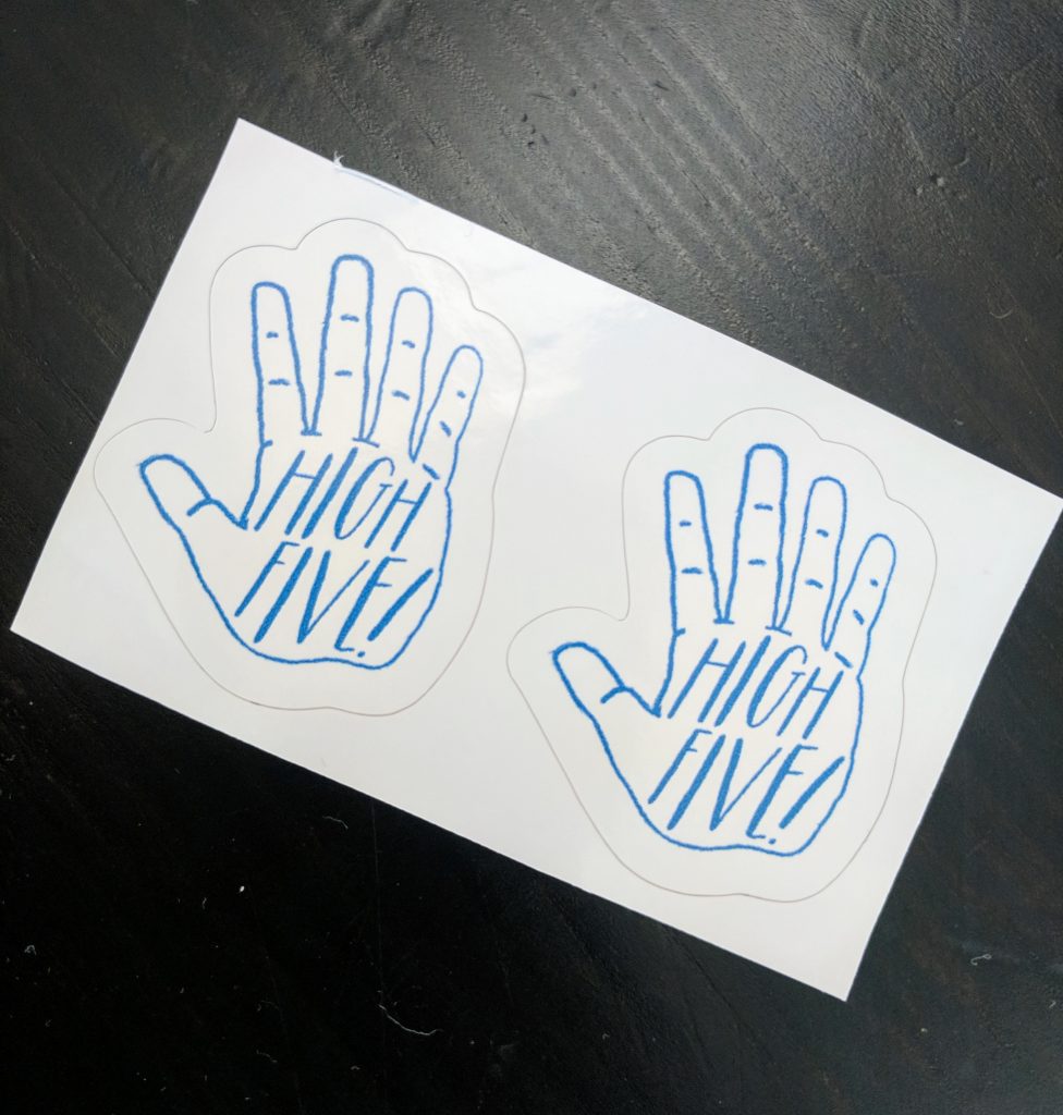 High Five Stickers | The Center for Awesomeness